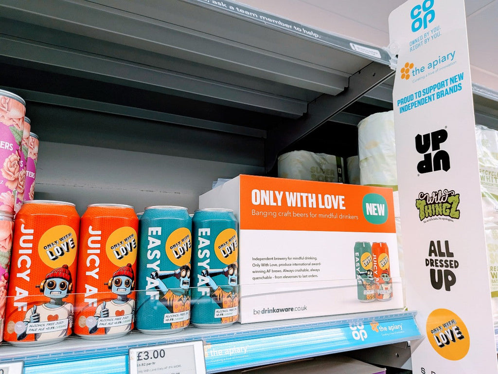 Juicy AF & Easy AF Arrive at Co-Op UK – Only With Love Brewery
